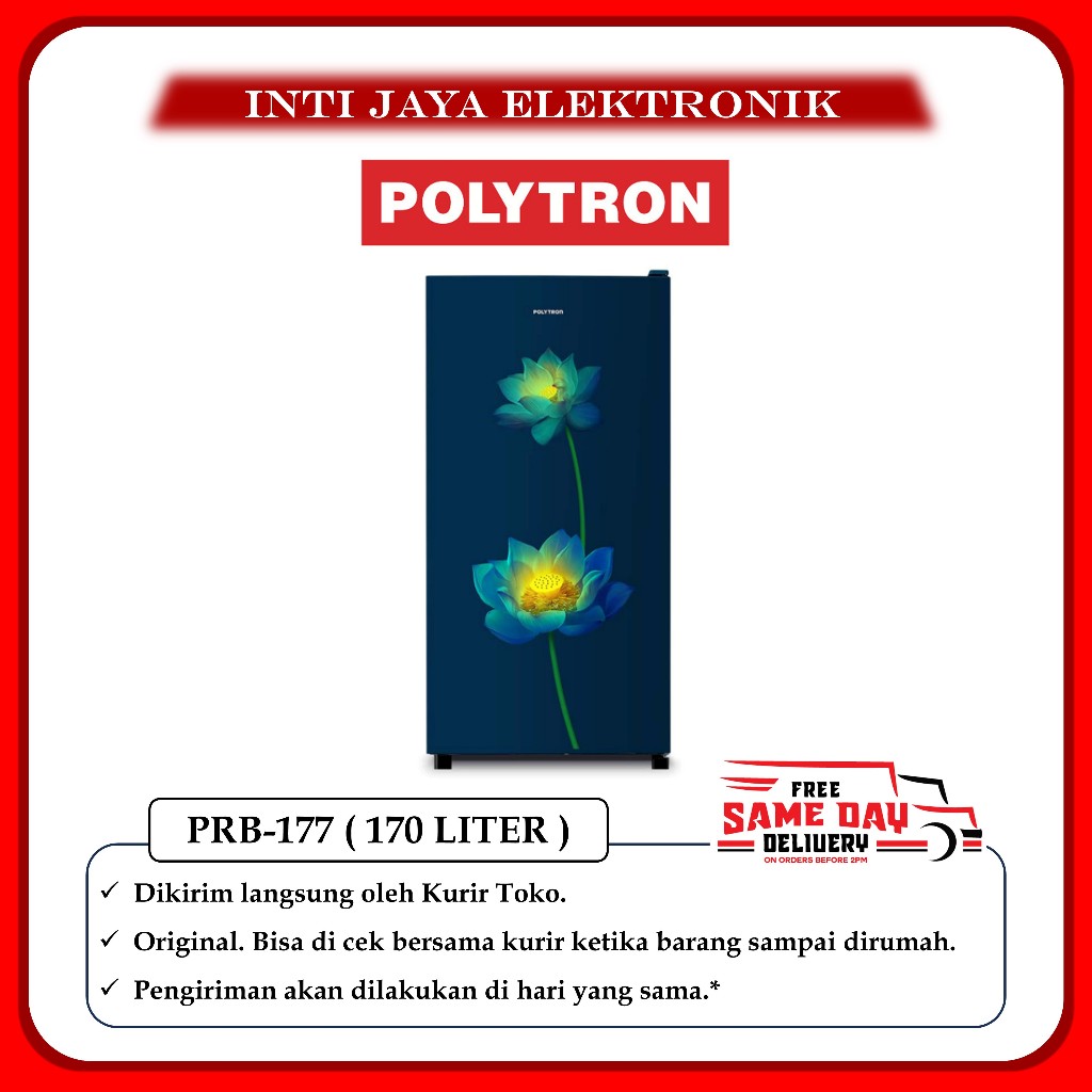 Jual KULKAS POLYTRON PRB 177 - 170 LITER GARANSI RESMI | Shopee Indonesia