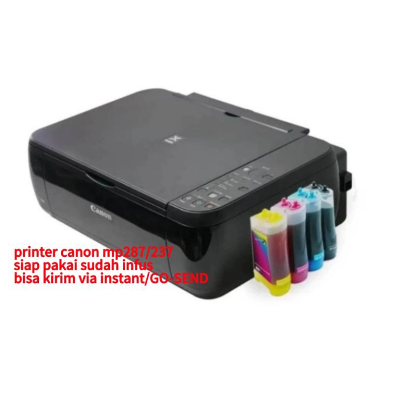 Jual PRINTER Canon mp287/237 bisa foto copy dan scan sudah infus siap ...