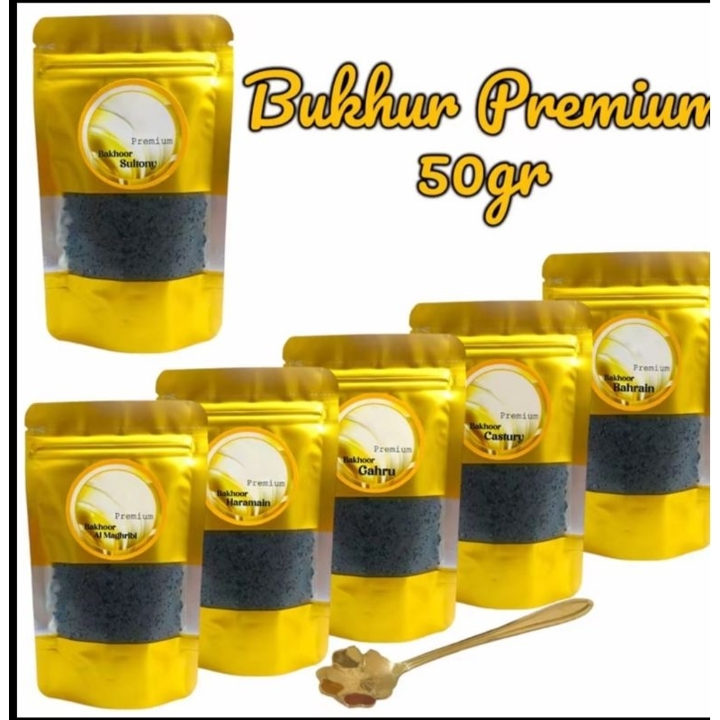 Jual Bukhur Basah Premium 50 gram || Free Sendok Gold || Kemasan baru ...