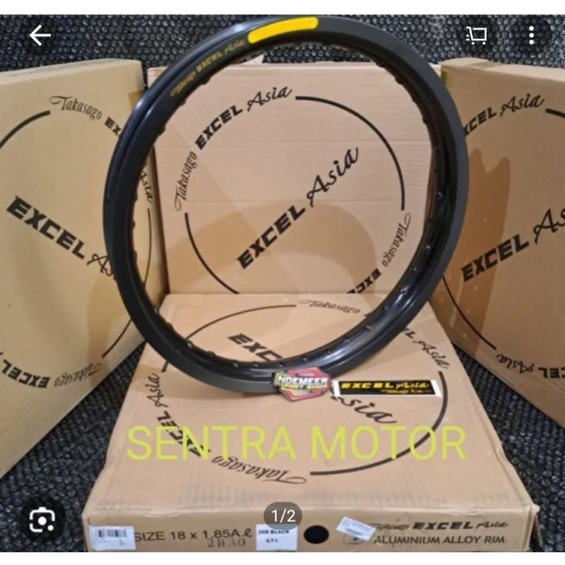 Jual Velg takasago excel asia ring 185 x 18 hitam | Shopee Indonesia