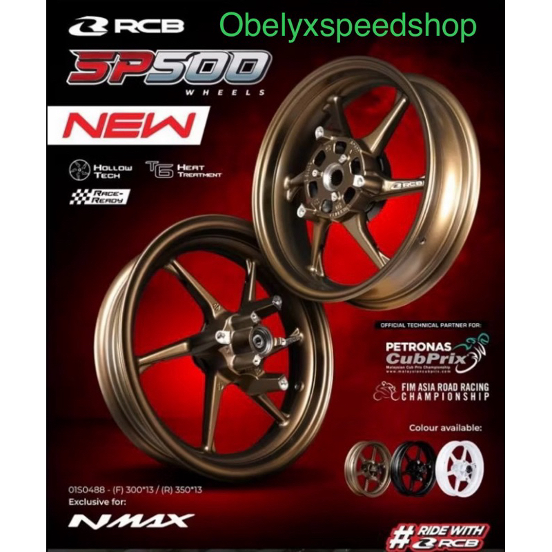 Jual VELG RACING RCB SP 500 ALL NEW N MAX 300/350 - 13 ORIGINAL ...