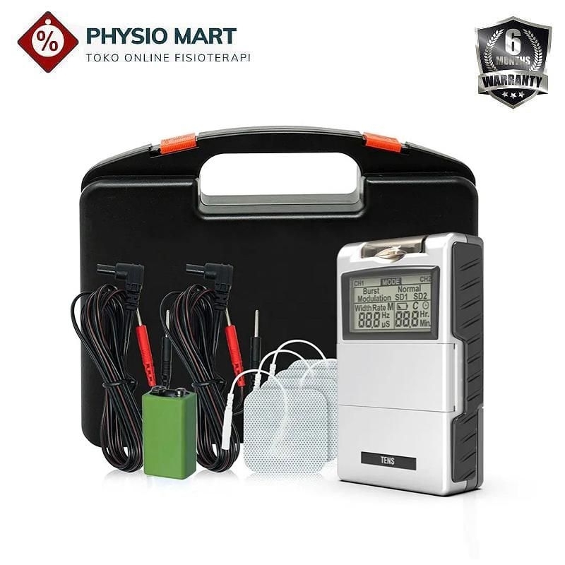 Jual TENS FISIOTERAPI PORTABLE 2 CHANNEL ORIGINAL | Shopee Indonesia