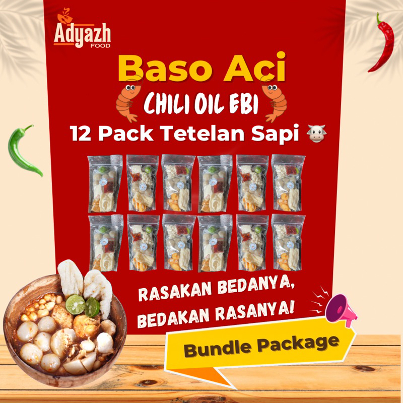 Jual PREMIUM BASO ACI CHILI OIL EBI ISI TETELAN SAPI, BASO ACI INSTANT ...