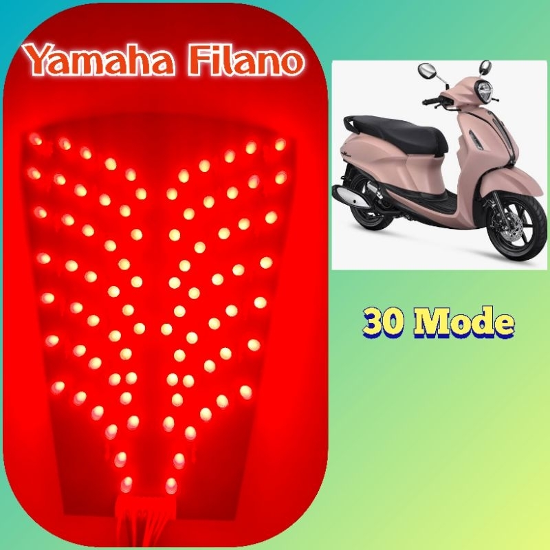 Jual Lampu stoplamp LED running 30 mode animasi untuk YAMAHA FILANO ...