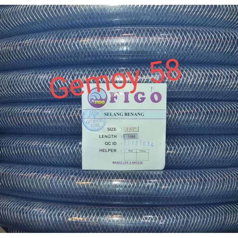 Jual Selang Air 1½" inch FIGO Benang/Selang Nyon/Selang Hiprex panjang ...