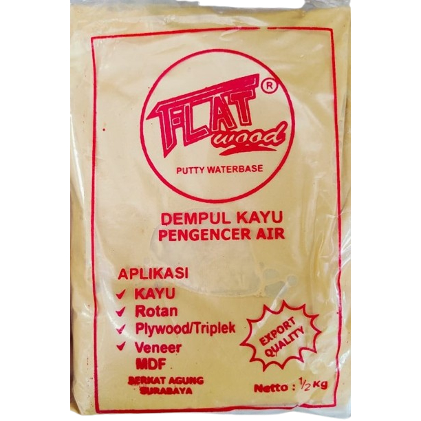 Jual DEMPUL KAYU FLAT WOOD ORIGINAL 0,5 KG / PLAMIR KAYU / DEMPUL KAYU ...