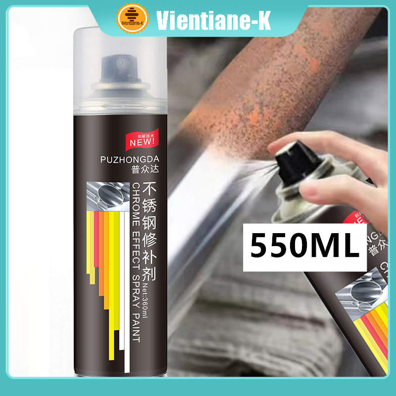 Jual 550ml Cat Semprot Chrome Warna Chrome Spray Paint Anti Karat ...