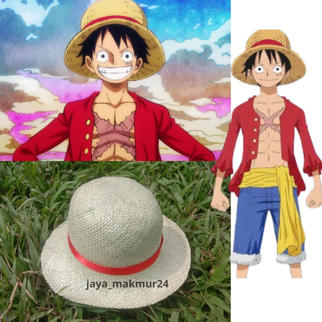 Jual topi pandan one piece / topi anyaman pandan | Shopee Indonesia