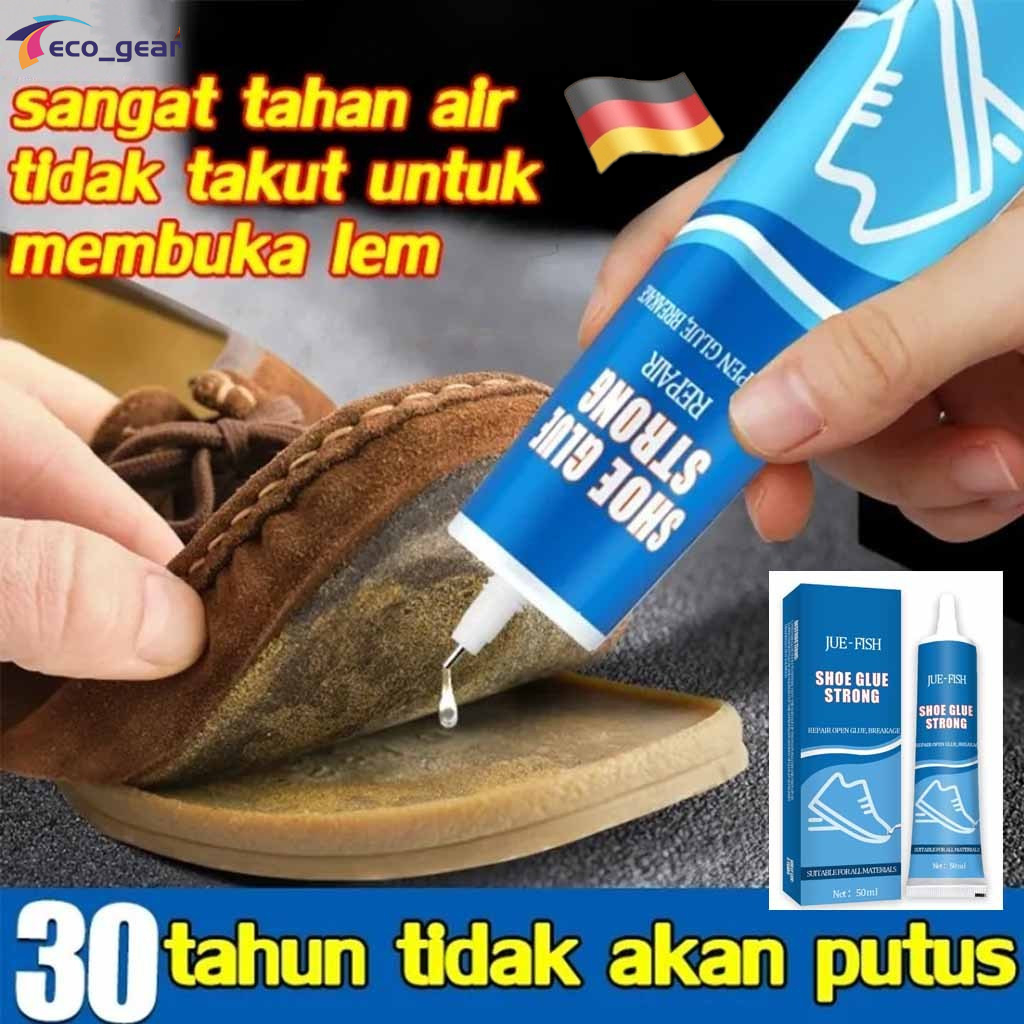 Jual Lem Sepatu Super Kuat JUE-FISH Anti Air Lem Perekat Sepatu Shoe ...