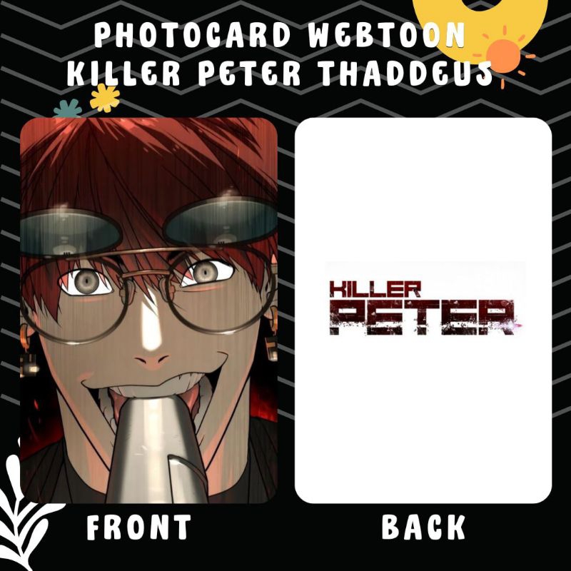 Jual PHOTOCARD WEBTOON KILLER PETER THADDEUS TERMURAH | Shopee Indonesia