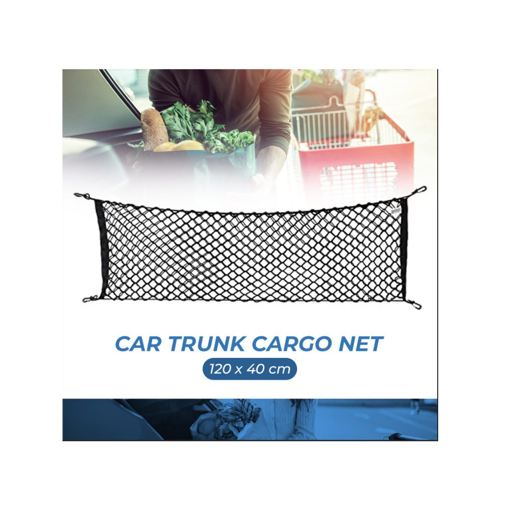 Jual MALUOKASA Car Trunk Cargo Net Luggage Jaring Barang 120x40 cm ...