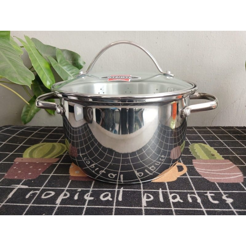 Jual SOUP POT 2IN1 PANCI SUP + KUKUS STEAMMER BRAND TOOLS 20CM STENLESS ...