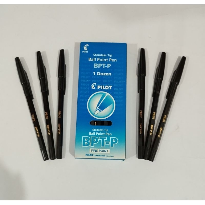 Jual Pena Pilot BPT - P Warna Hitam Harga Per Kotak /12pcs | Shopee ...