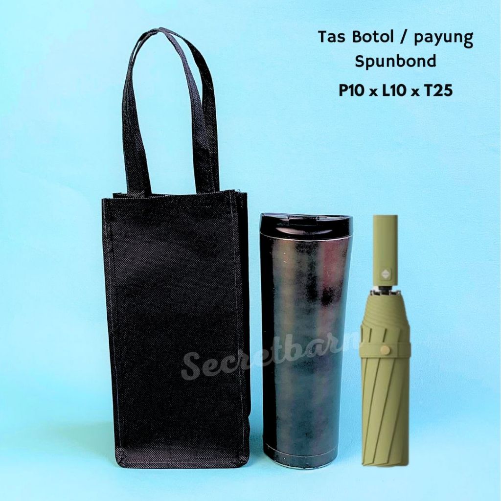 Jual Tas Spunbond BOTOL / Goodie Bag Tumbler / Tas Souvenir Gelas / Tas ...
