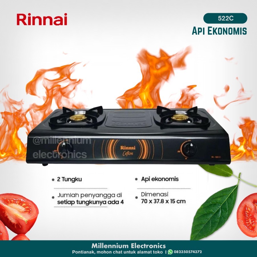 Jual Kompor rinnai 522c kompor gas rinnai Ri 522C rinnai api ekonomis ...