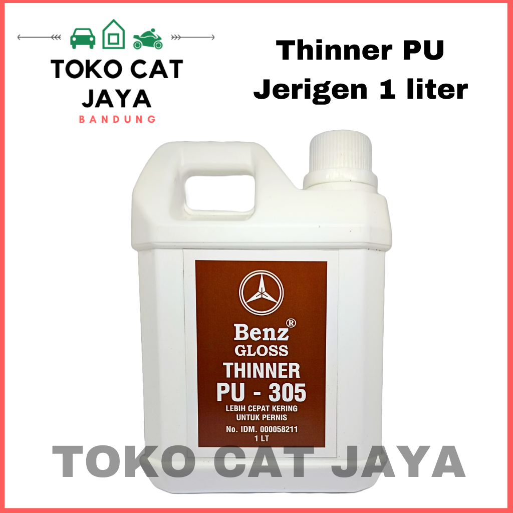 Jual THINNER PU BENZ GLOSS/ Pengencer cat / Tiner 1 liter, 400mL, 200ML, 100mL | Shopee Indonesia
