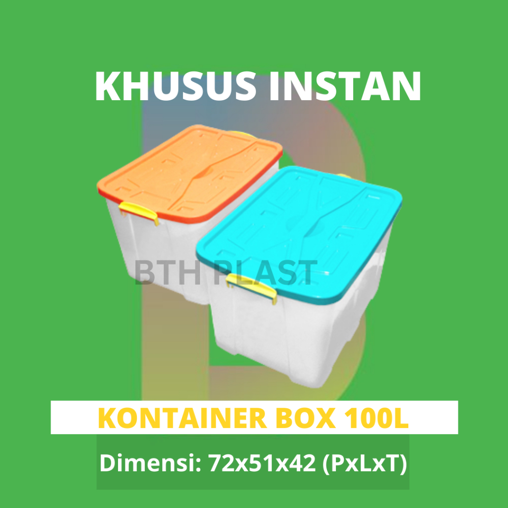 Jual BOX CONTAINER PUTIH + RODA 85L 100L - Kontainer Box Jumbo ...