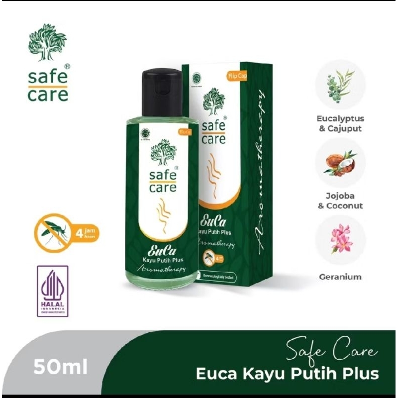 Jual Safe care EUCA Minyak Kayu putih Aromatherapy flip cap 50ml | Shopee Indonesia