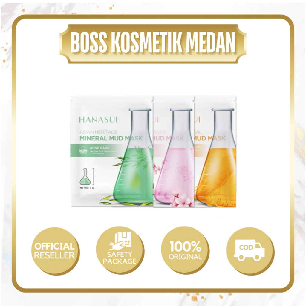 Jual HANASUI MINERAL MUD MASK PEEL OFF MASK 7GR | Shopee Indonesia