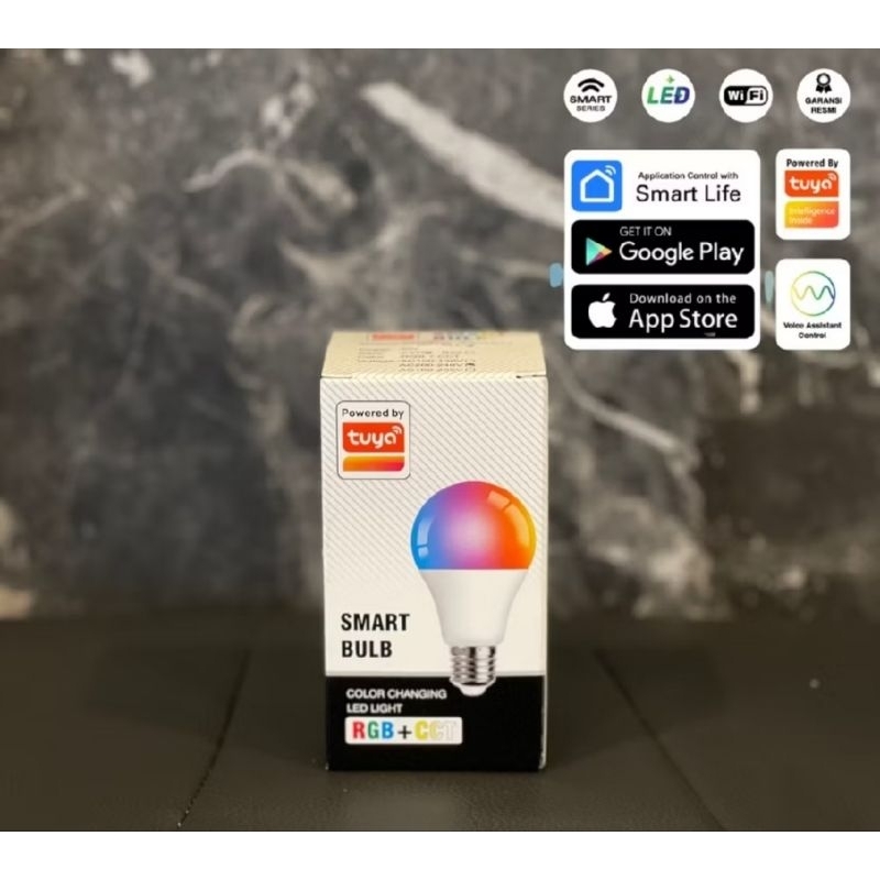 Jual Lampu Smart LED bluetooth 9Watt 16 Juta Warna RGBWW | Shopee Indonesia