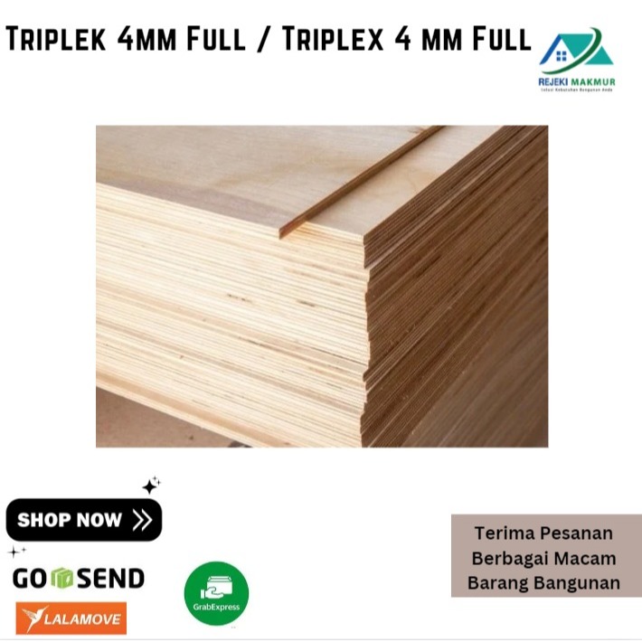 Jual Triplek 4mm Full / Triplex 4 mm Full | Shopee Indonesia