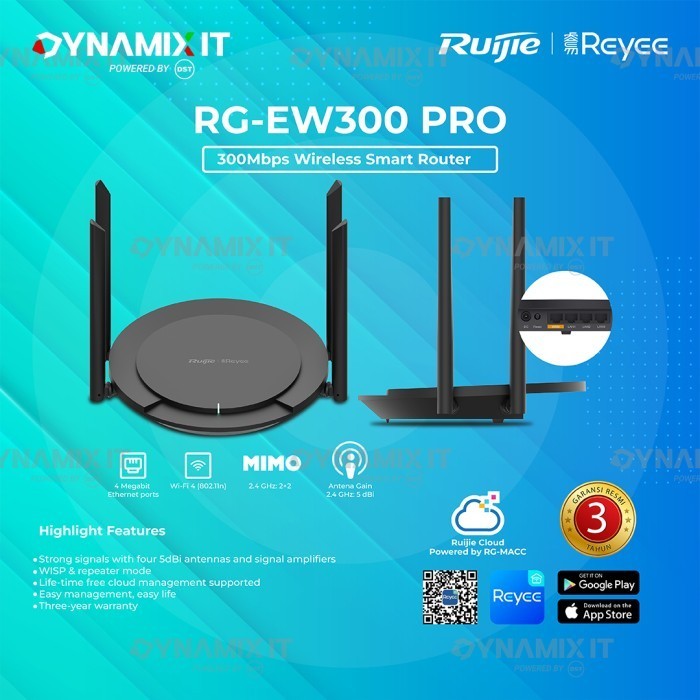 Jual RG-EW300 PRO 300Mbps Wireless Smart Router | Shopee Indonesia
