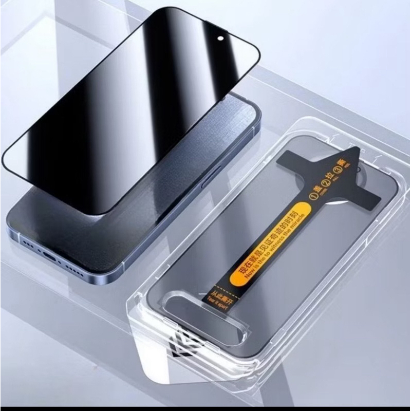 Jual (anti miring/anti debu) Tempered Glass Anti spy/Anti kepo HD Easy ...