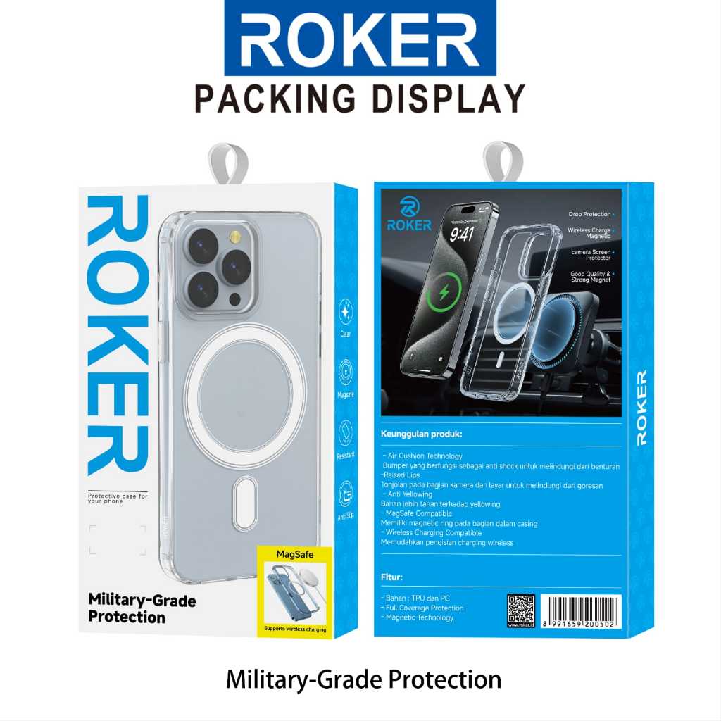 Jual CASE ROKER MAGSAFE MILITARY COMPATIBLE FOR SAM IPHONE MAGNET ...