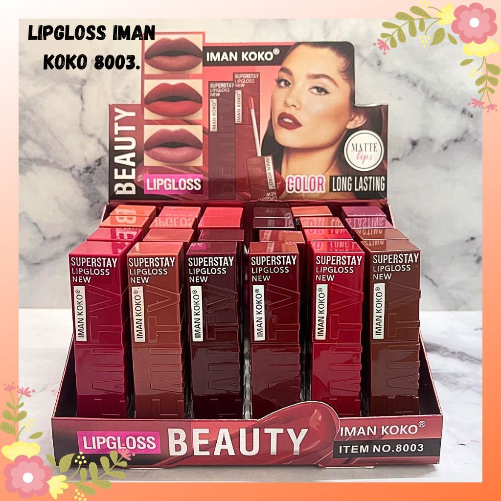 Jual (Lusinan) Lip Gloss Iman Koko Best Seller Edition Matte [8003 ...
