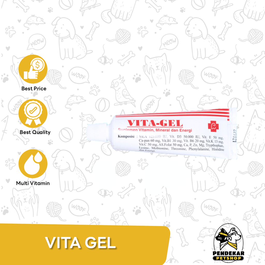 Jual Vitamin Kucing Anjing Vitagel Vita-Gel | Shopee Indonesia