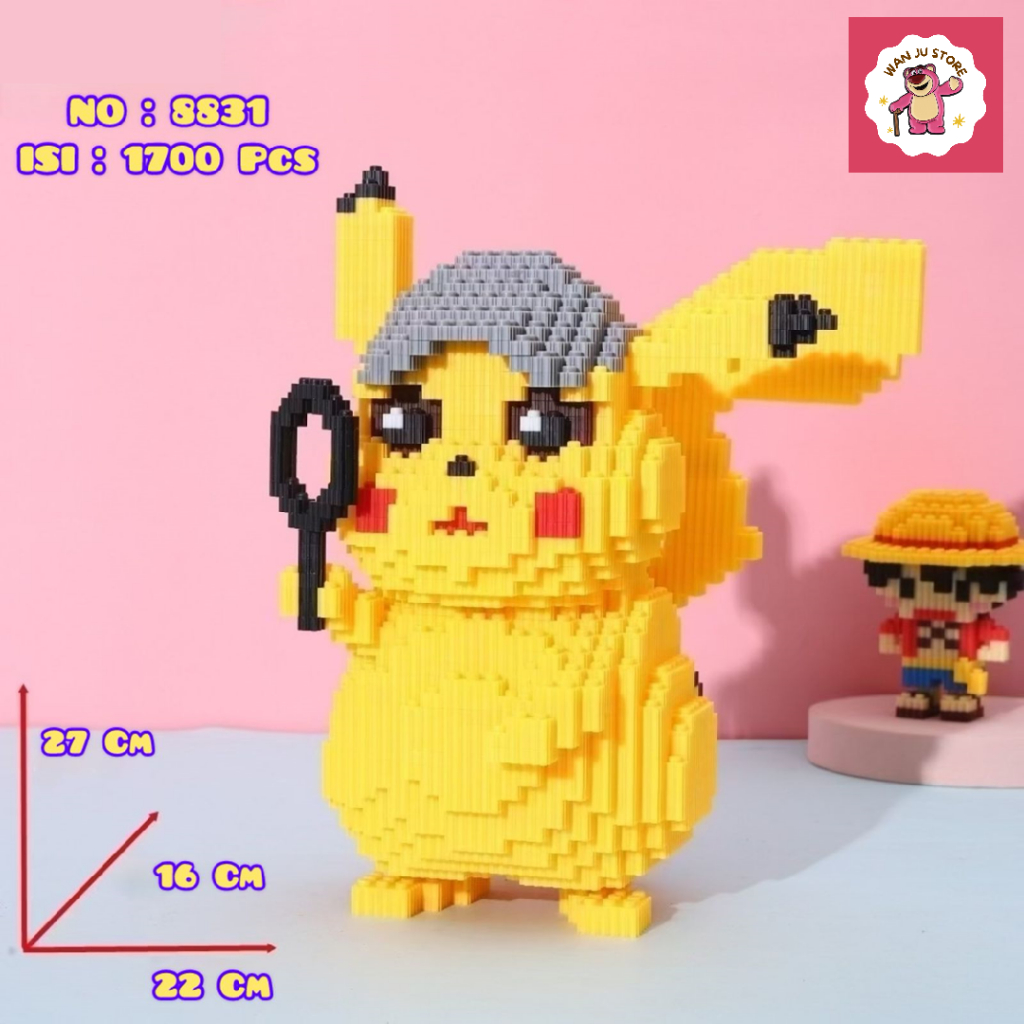 Jual Nano Blocks Pokemon Pikachu Series, Mainan Blok Susun Karakter ...