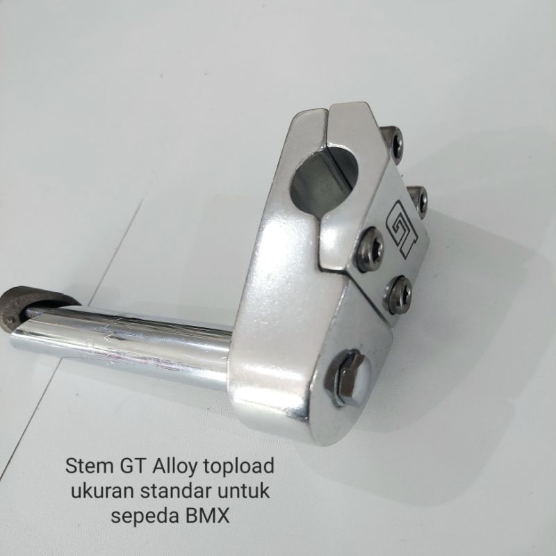 Jual STEM GT ALLOY TOPLOAD UKURAN 21.1 STANDAR UNTUK SEPEDA BMX TIANG ...