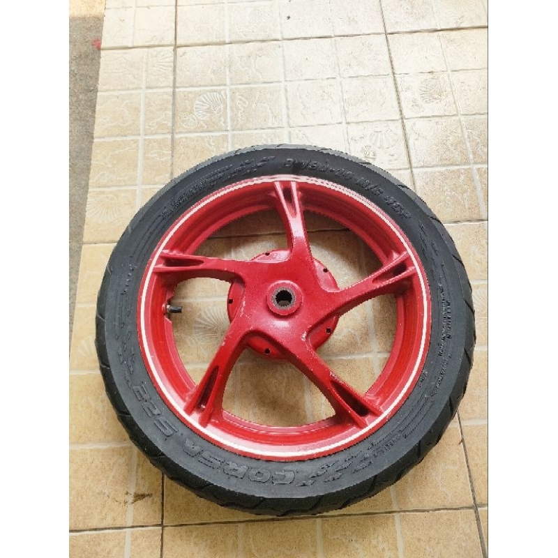 Jual velg belakang set ban Xeon rc merah liat putih original copotan ...