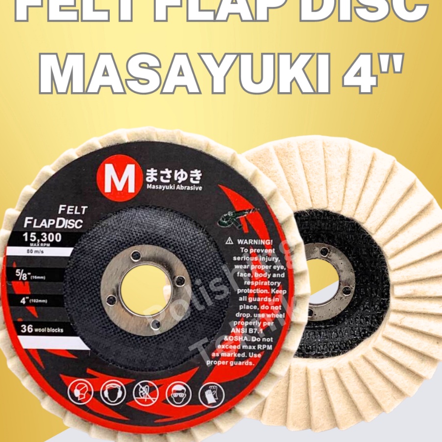 Jual Premium Felt Flap DiscFlap Disc Wool Masayuki 4 Inch | Shopee ...