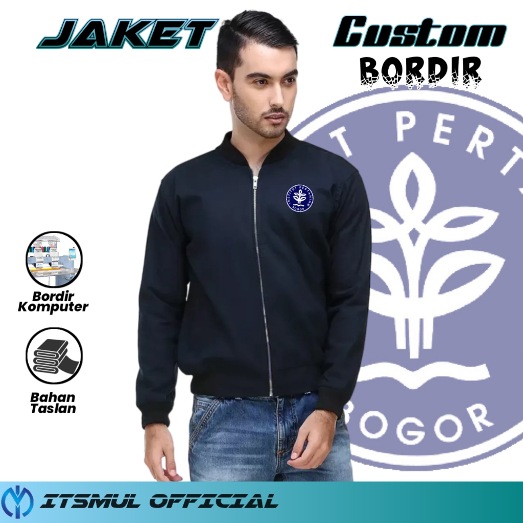 Jual Jaket IPB Institut Pertanian Bogor Bordir Jaket IPB Bordir Custom ...