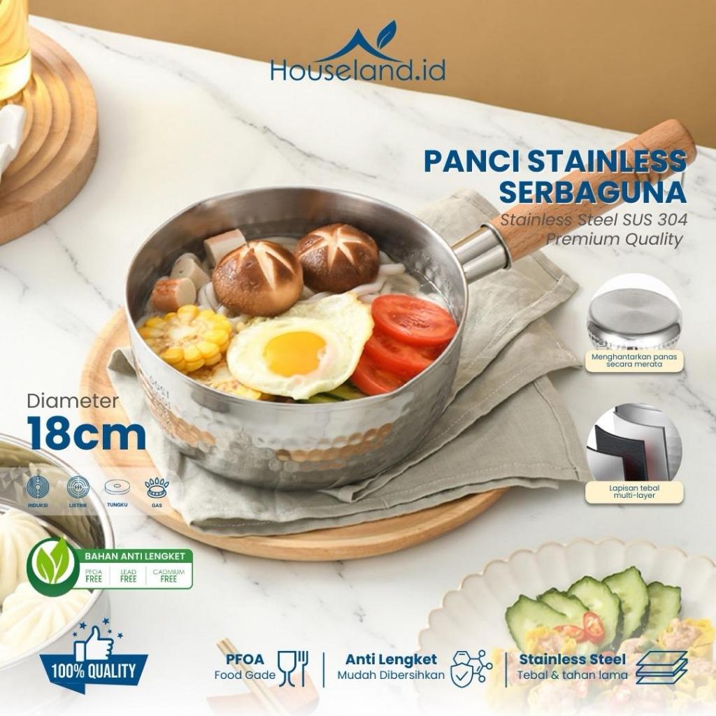 Jual Panci Mie Premium Stainless Steel 304 Food Grade 18cm / Panci Mie ...