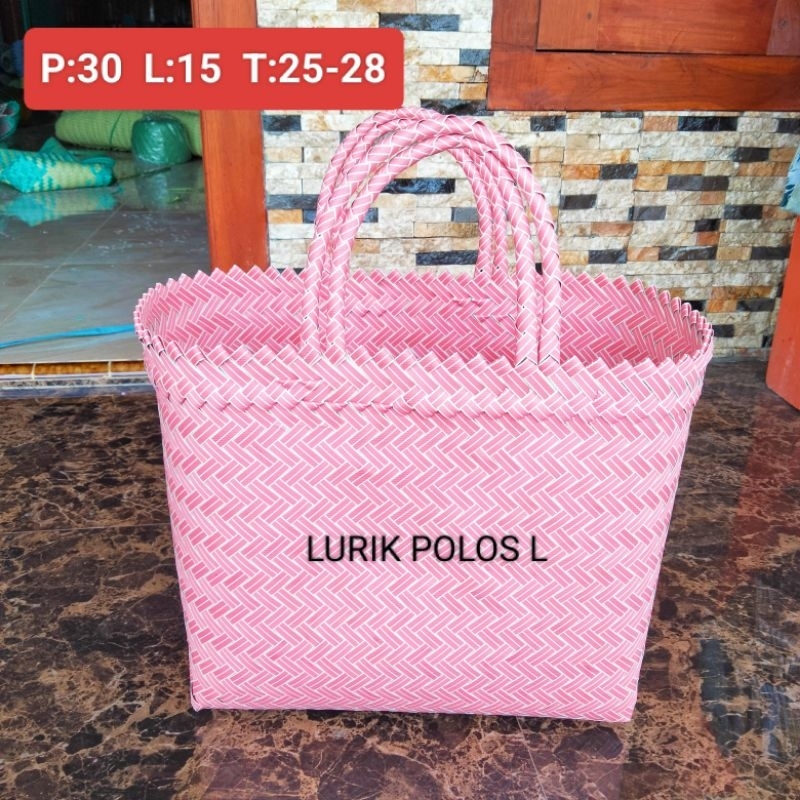 Jual Ready Tas Anyaman LURIK POLOS L50pcs | Shopee Indonesia