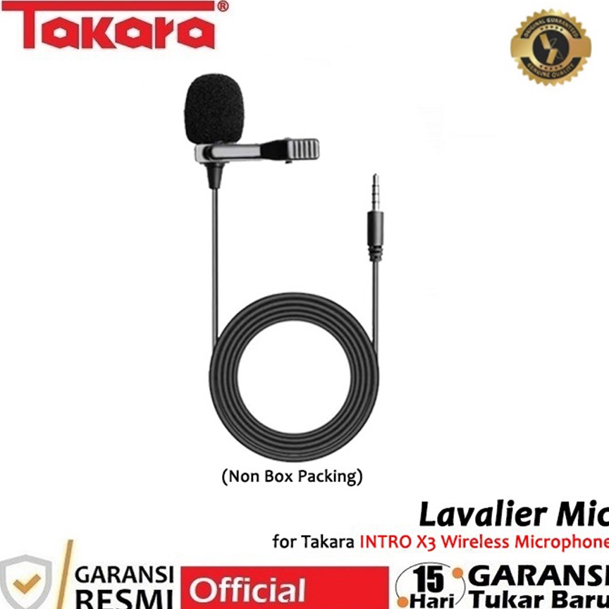 Jual Harga TERMURAAH Takara Lav Mic External Lavalier Microphone for ...