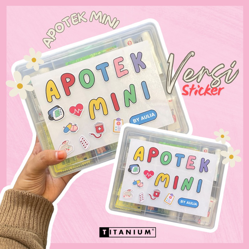 Jual APOTEK MINI VERSI STICKERS DESIGN LUCU BISA CUSTOM READY STOCK ...