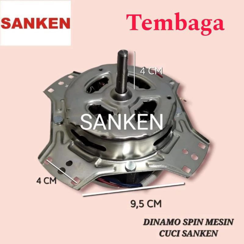 Jual Dinamo Spin - Motor Pengering 70W Mesin Cuci SANKEN kaki 4 | Shopee Indonesia