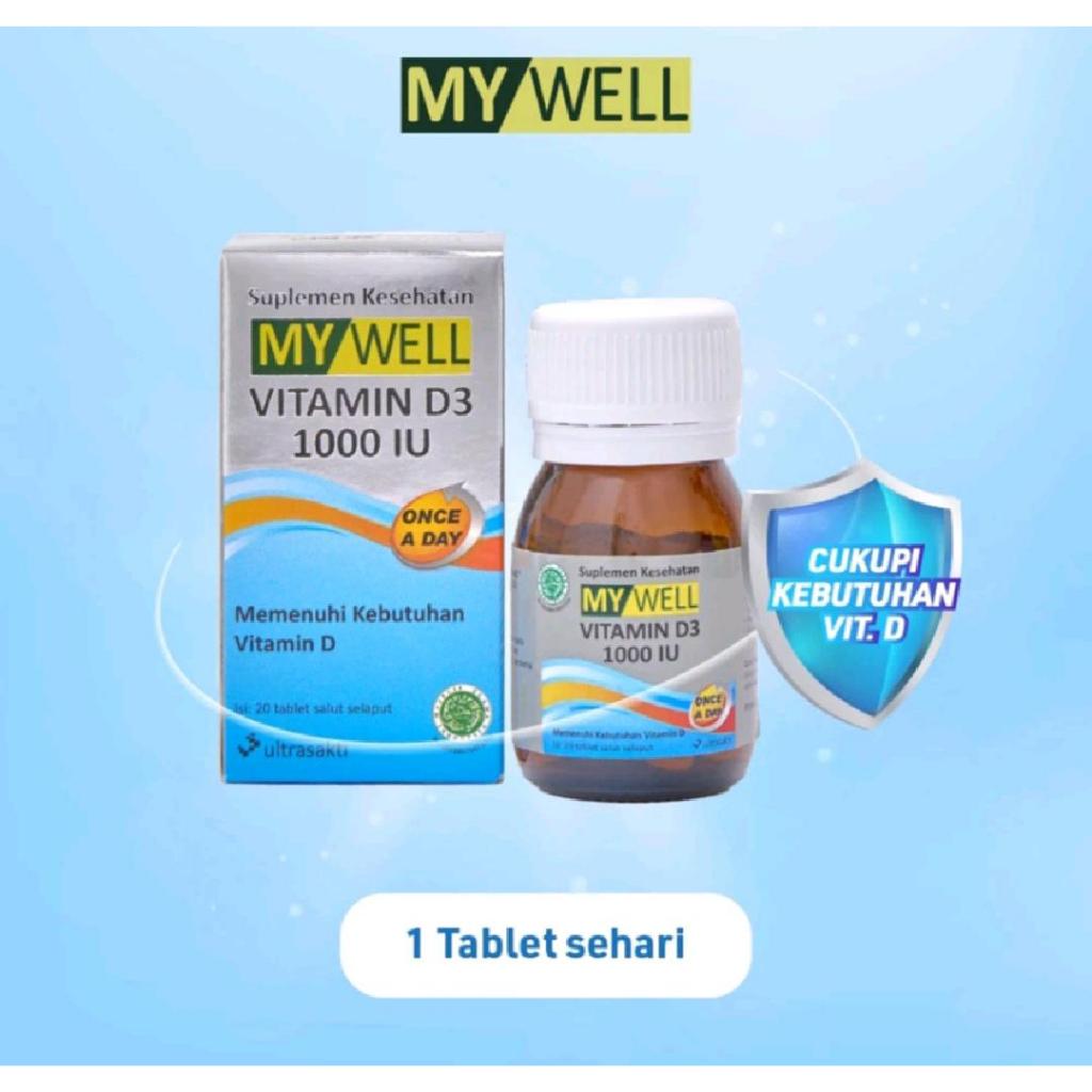 Jual My Well Vitamin D3 1000 IU / vitamin & Suplemen D3 Promo Murah ...