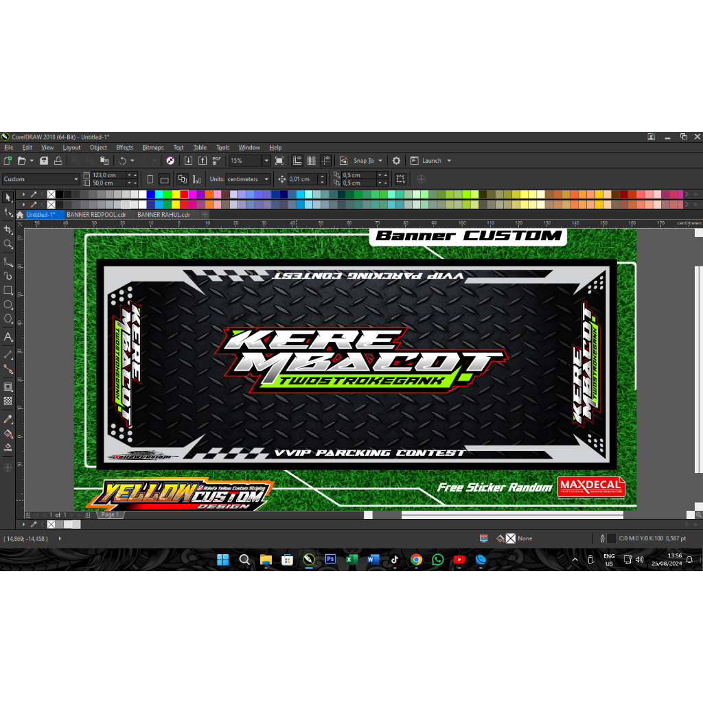 Jual BANNER KARPET ALAS MOTOR KONTES CUSTOM | Shopee Indonesia