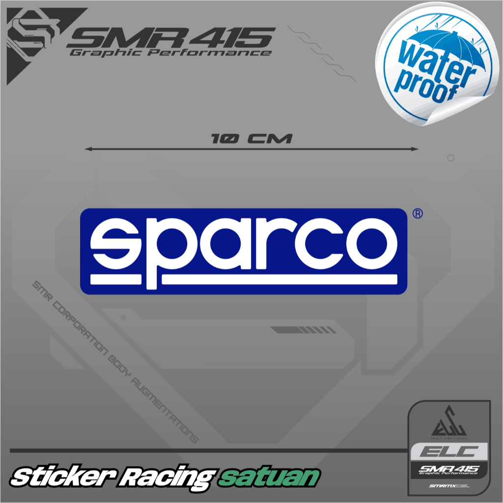 Jual STIKER SPARCO / stiker vinyl sparco racing / stiker printing logo ...