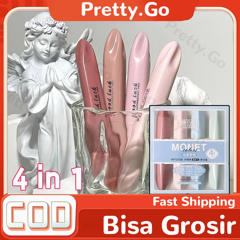 Jual 4Pcs/Set Pena Stabilo Siswa 4 Warna Pena Stabilo Aesthetic ...
