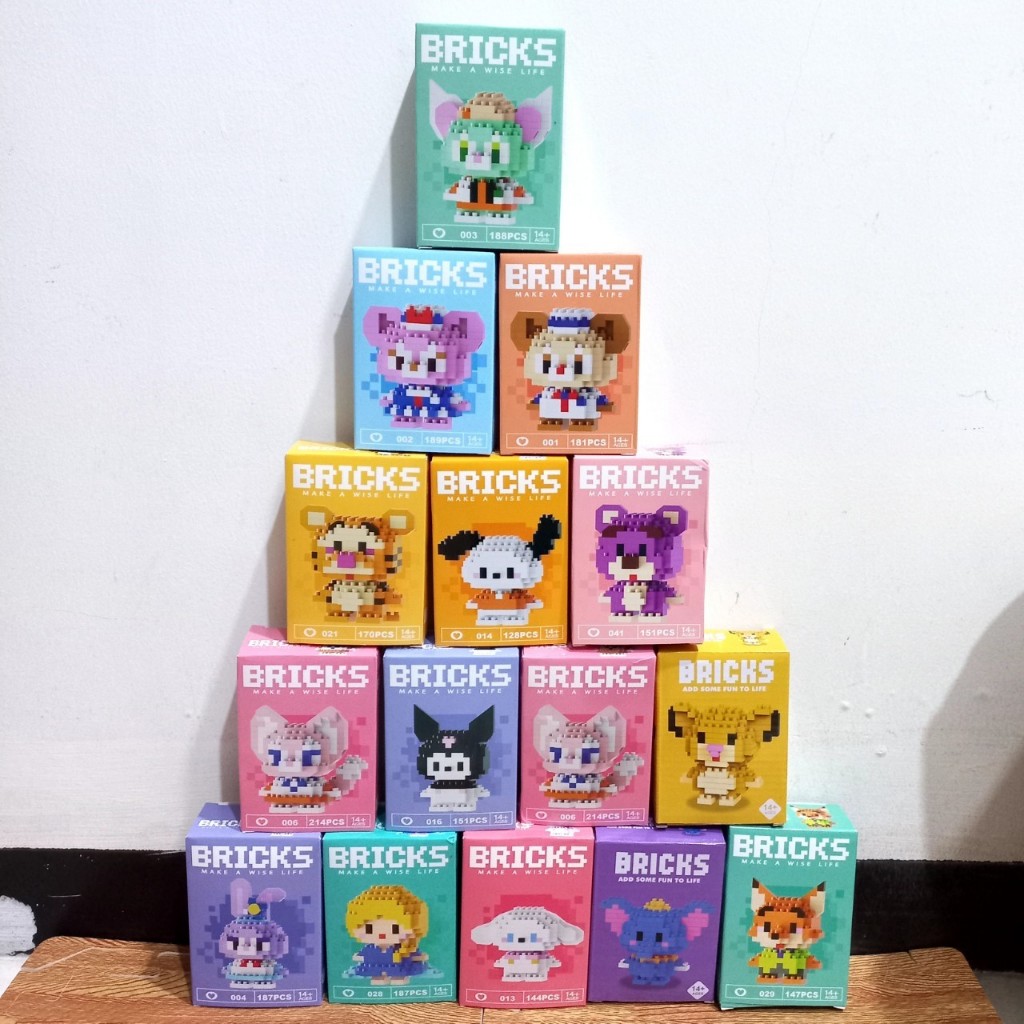 Jual Nano block lego bricks karakter mainan menyusun balok permainan ...