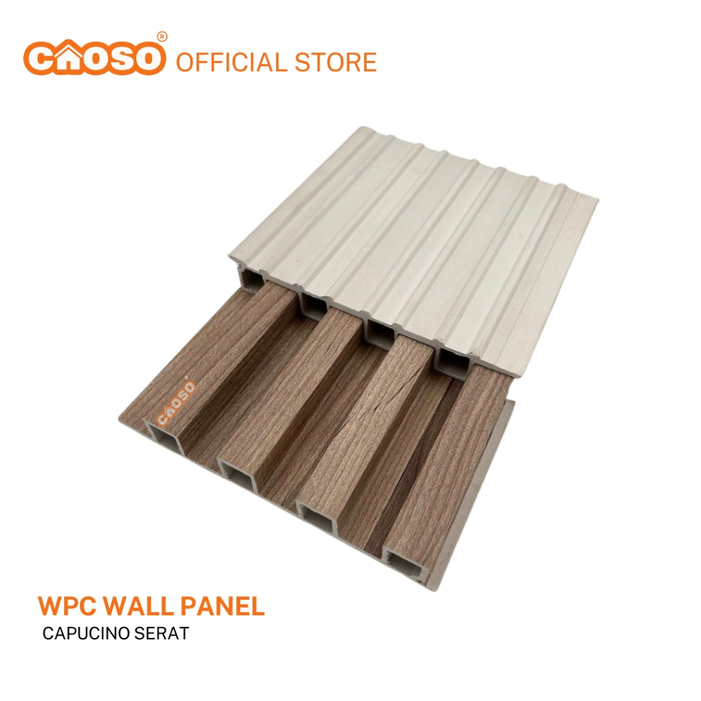 Jual WPC Wall Panel 3 Meter Warna Capucino Serat | Wall Panel Wood ...