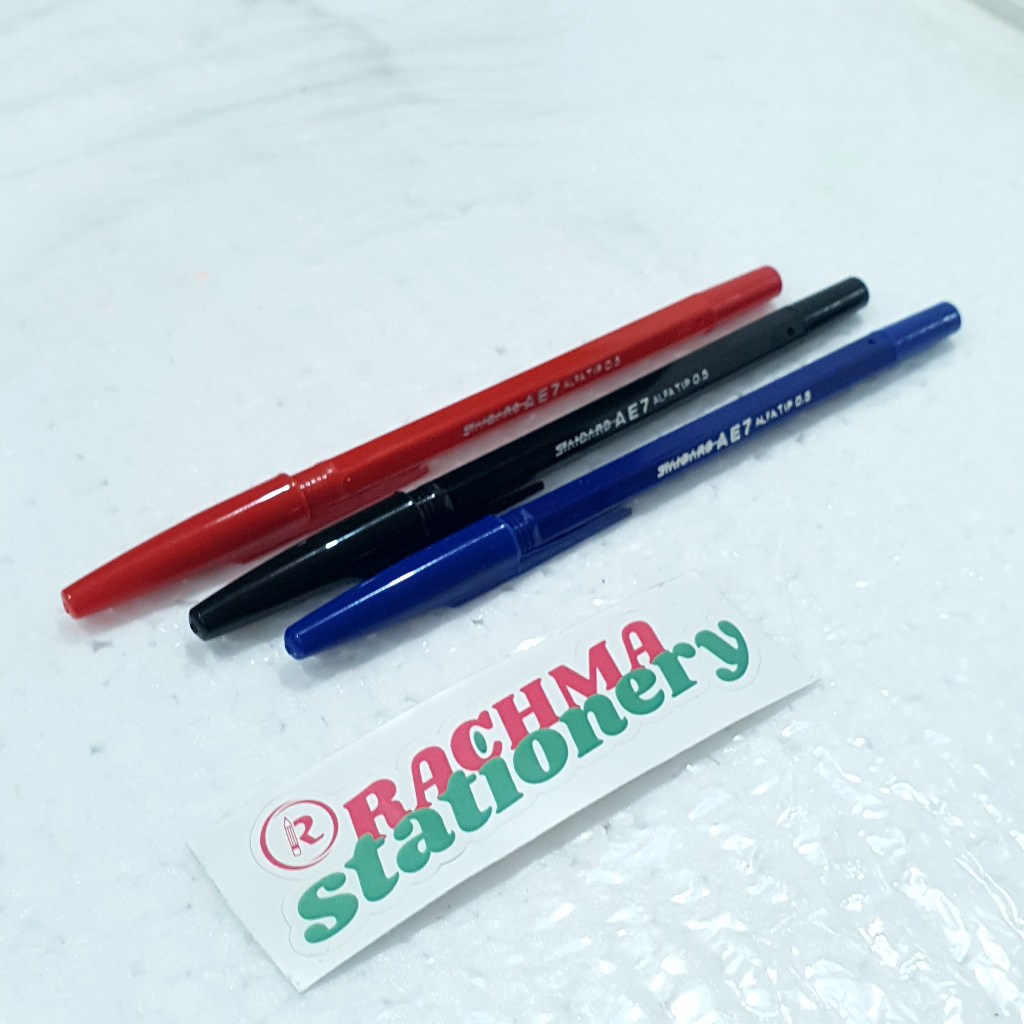 Jual Pulpen Standard AE7, Bolpen non-gel standard, tiga pilihan warna ...