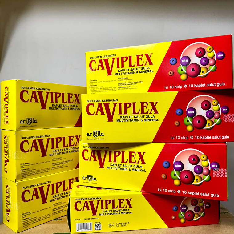 Jual CAVIPLEX 1 BOX 10 STRIP MULTIVITAMIN GROSIR | Shopee Indonesia