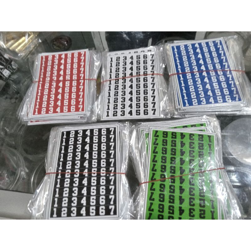 Jual Stiker Angka untuk joran timbang/ningnong dan joran lainnya ...