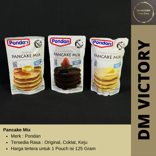 Jual PONDAN Premix Pancake Pouch Original Coklat Keju isi 125gr ...